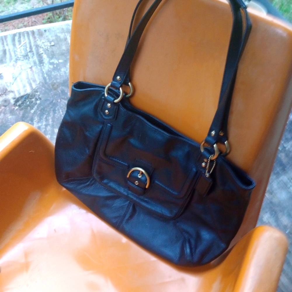 Coach Handbag, Middle Compartment, Front Snap Pocket … - Gem